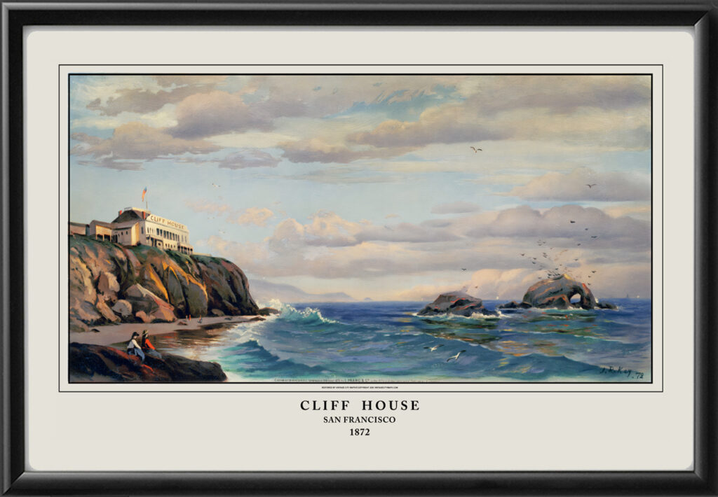 Cliff House - San Francisco 1872 - Restored Panoramic View | Vintage ...