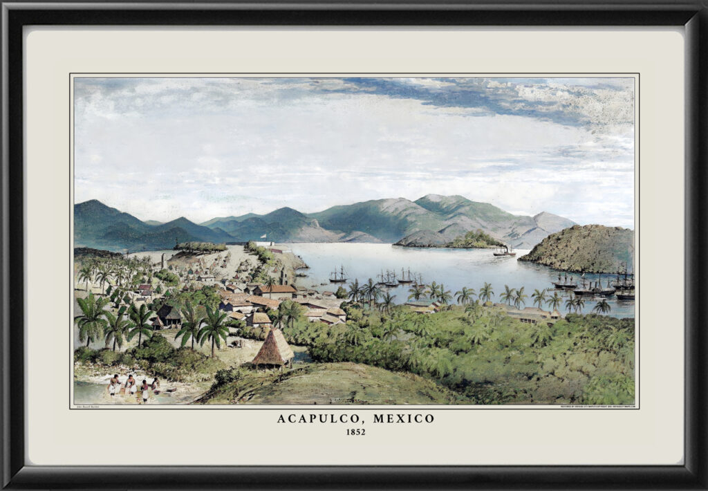Acapulco Mexico 1852 (Color)