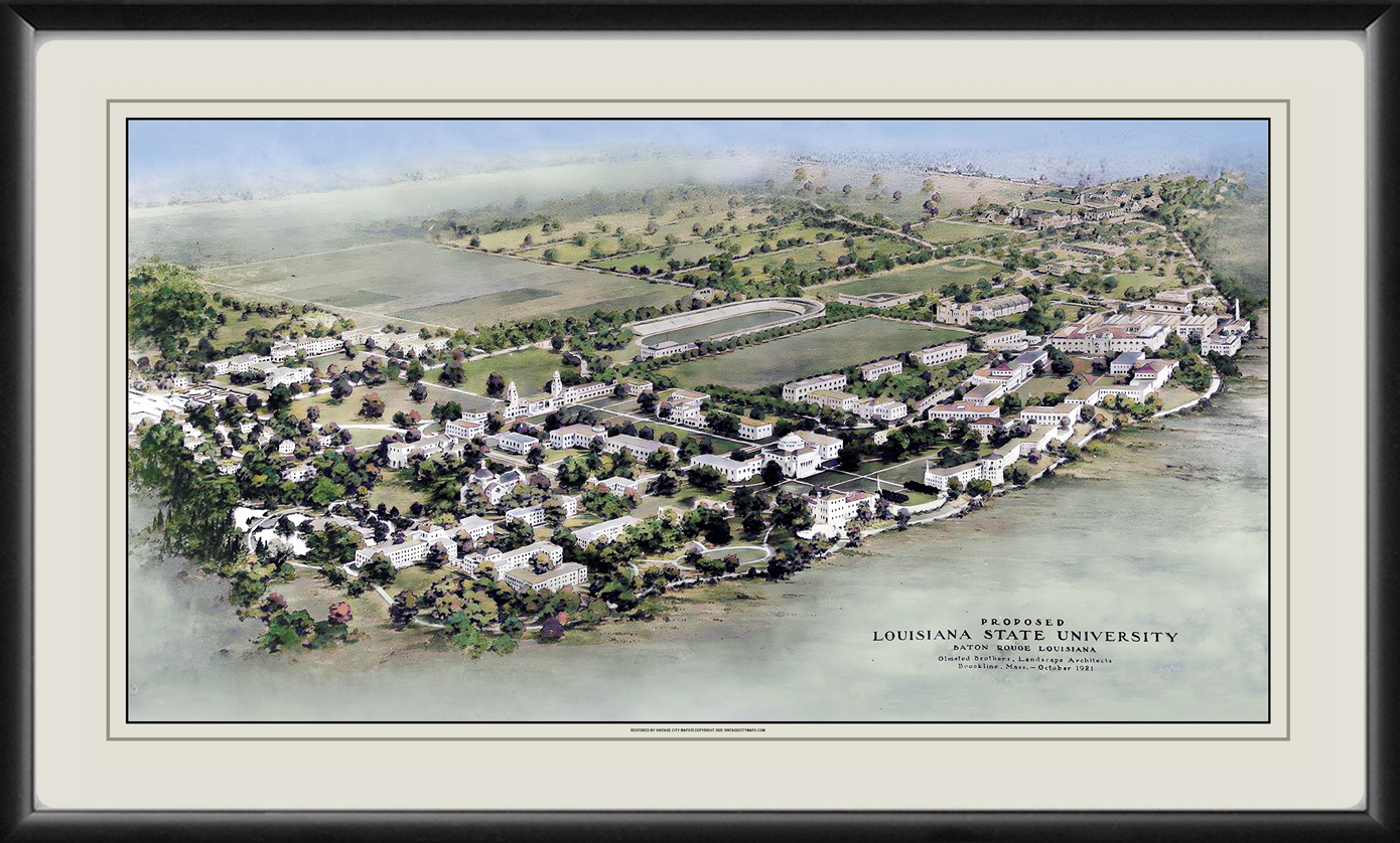 Louisiana State University - Proposed Plan 1921 - Restored Map ...