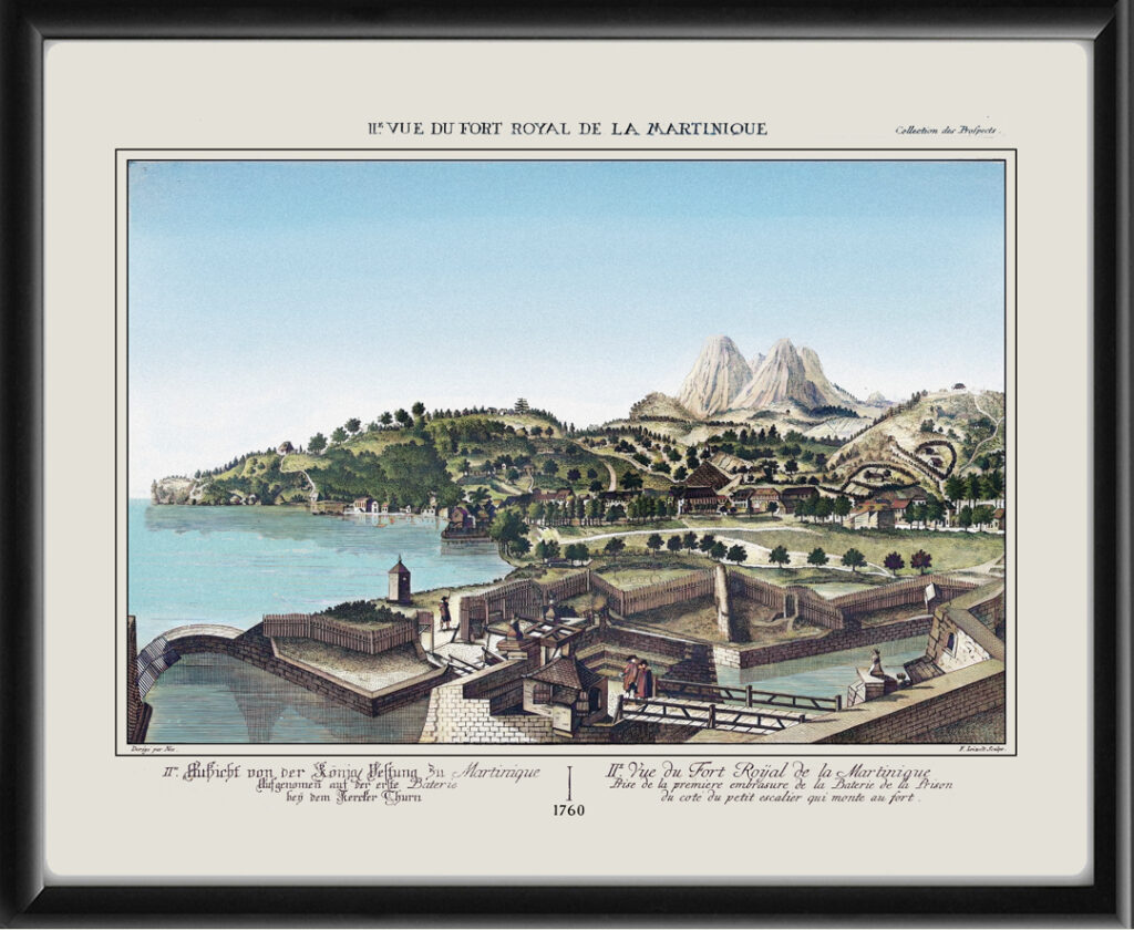 Fort-de-France (Fort Royal), Martinique, 1760 - Restored View | Vintage ...