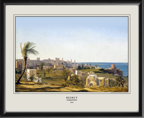 Vintage Lebanon Maps: Restored Old Maps of Lebanon | Vintage City Maps