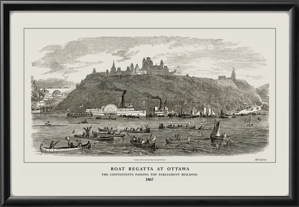 Ottawa Regatta, Ontario Canada 1867 - Restored Panoramic View | Vintage ...