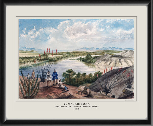 Yuma AZ 1852 - Junction of the Colorado and Gila Rivers