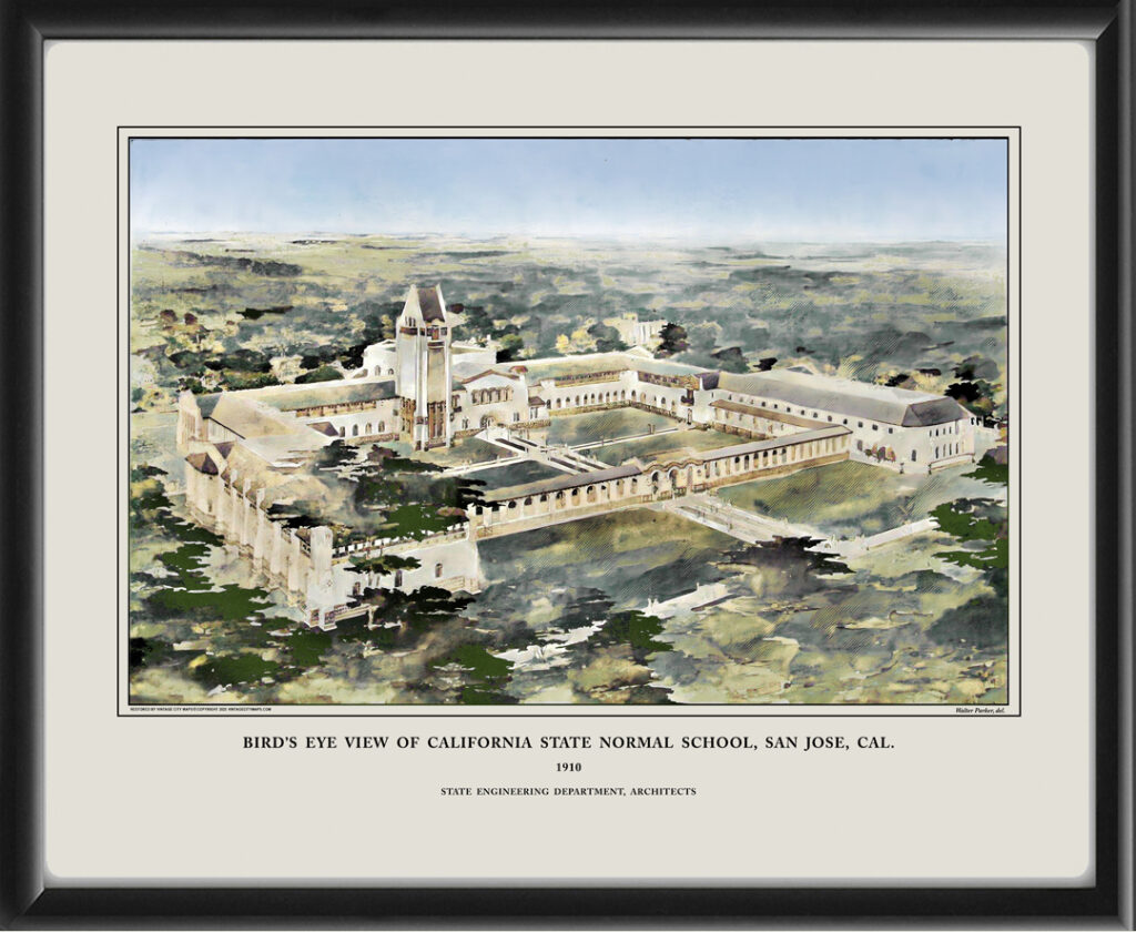 San Jose State University - California State Normal School 1910 (Color)