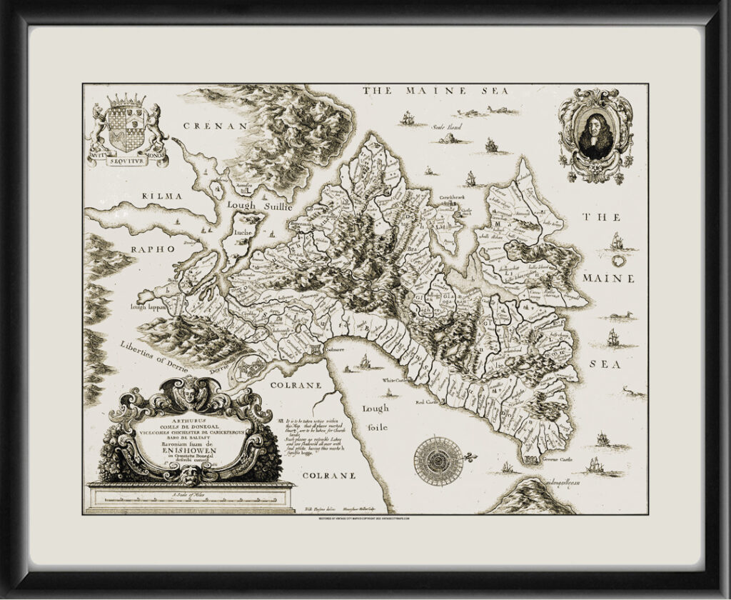 Dublin Ireland 1610 - Restored Map | Vintage City Maps