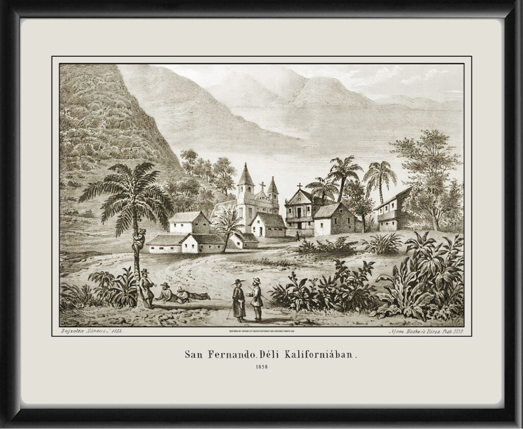 San Fernando CA 1858 - Mission San Fernando Rey de España