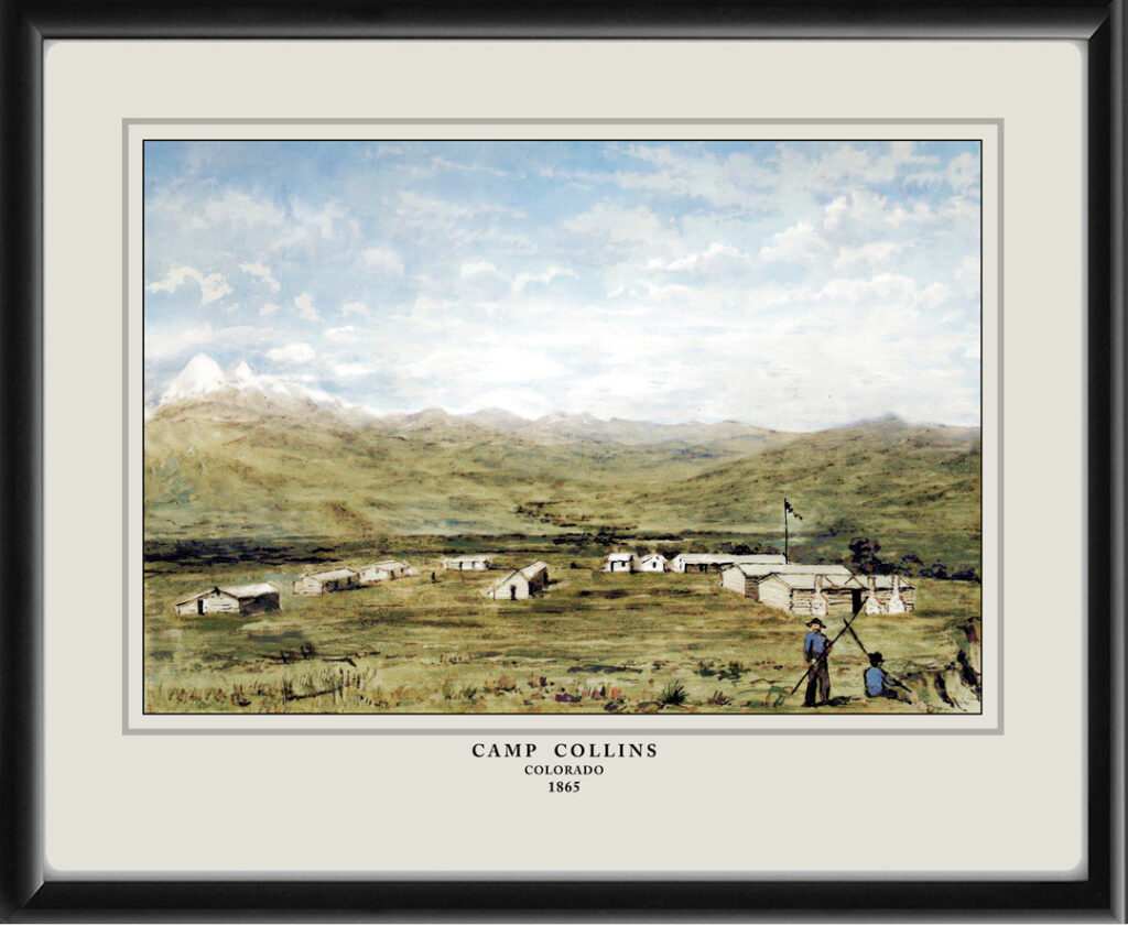 Camp Collins (Fort Collins Military Reservation) CO 1865 - Restored View
