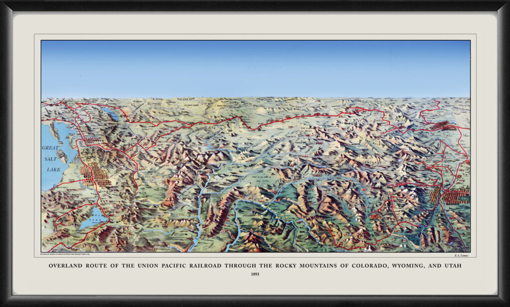 Overland Route - Union Pacific Railroad Through the Rocky Mountains 1893